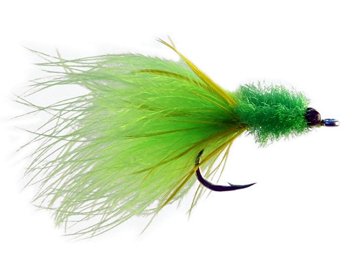 Marabou Toad - Chartruese Bead Chain Eye – Dream Drift Flies