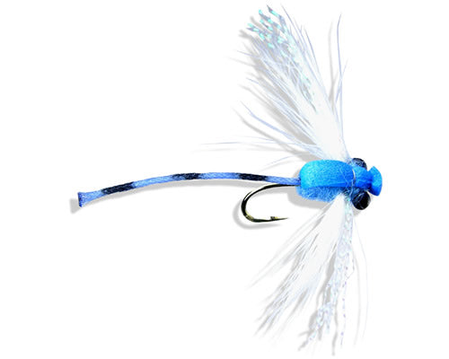 Adult Damsel - Blue #10-14 – Dream Drift Flies